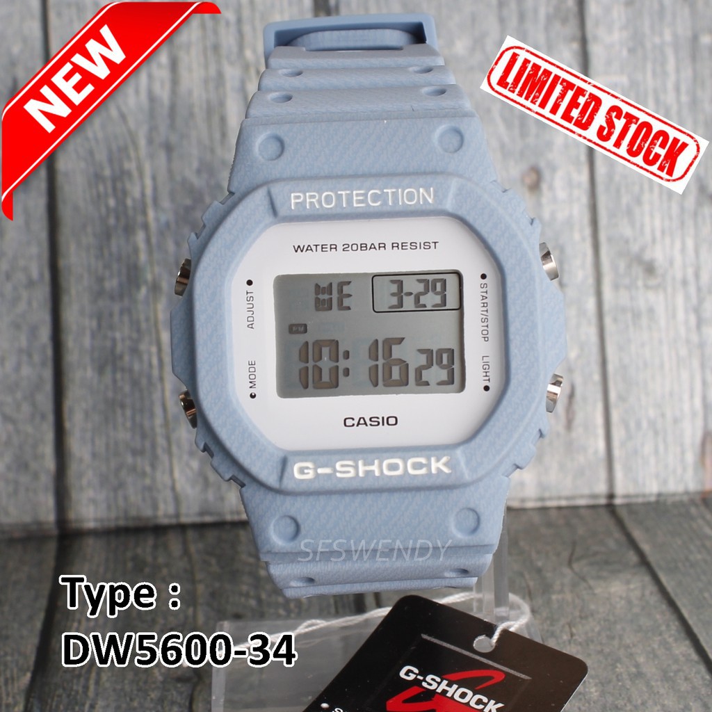 Jual PALING LAKU G Shock Casio DW5600 GLS5600 Motif Jeans Denim kotak ...