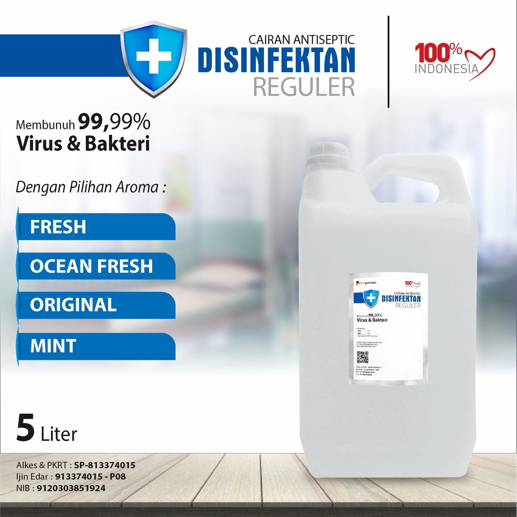 Jual Disinfectant Antiseptik Konsentrat Cairan Desinfektan 5 Liter ...