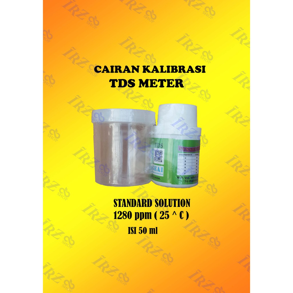Jual Larutan Kalibrasi TDS meter ACCURACY 1280 ppm | Shopee Indonesia