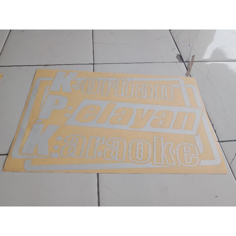 Jual Cutting Sticker kata kata kaca samping Truck dan pickup code x ...