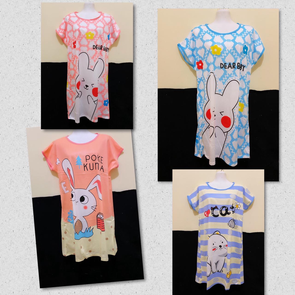 Jual Daster Dewasa / Remaja /ABG Motif Cantik & Lucu / Daster Atas ...