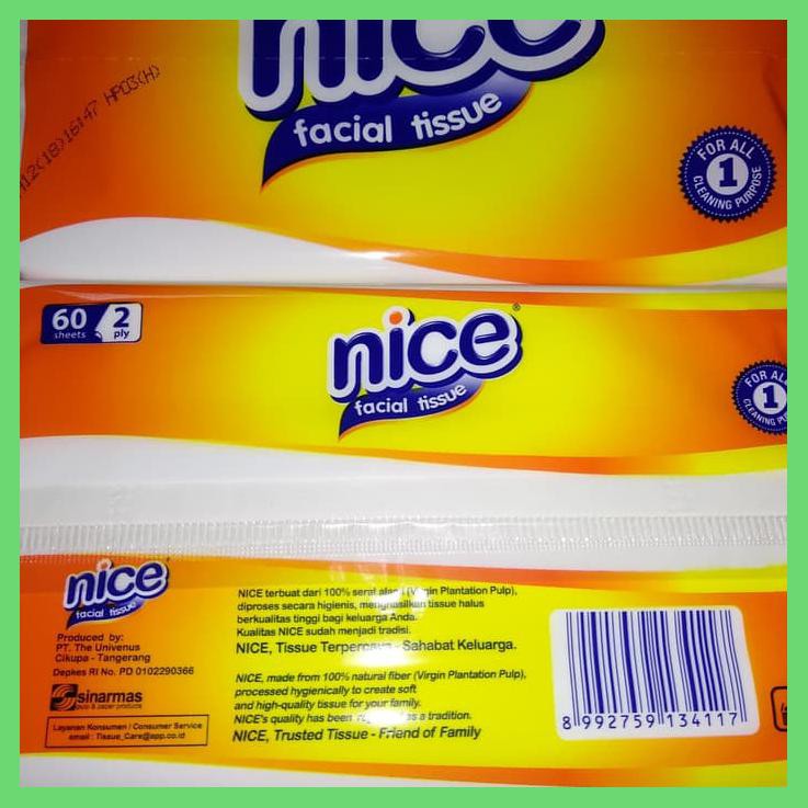 Jual NICE FACIAL TISSUE 60 SHEET | Shopee Indonesia