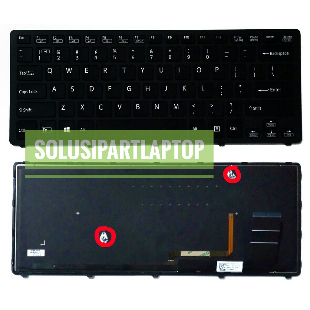 Jual KEYBOARD SONY SVF-14N SVF14N BACKLITE BLACK | Shopee Indonesia