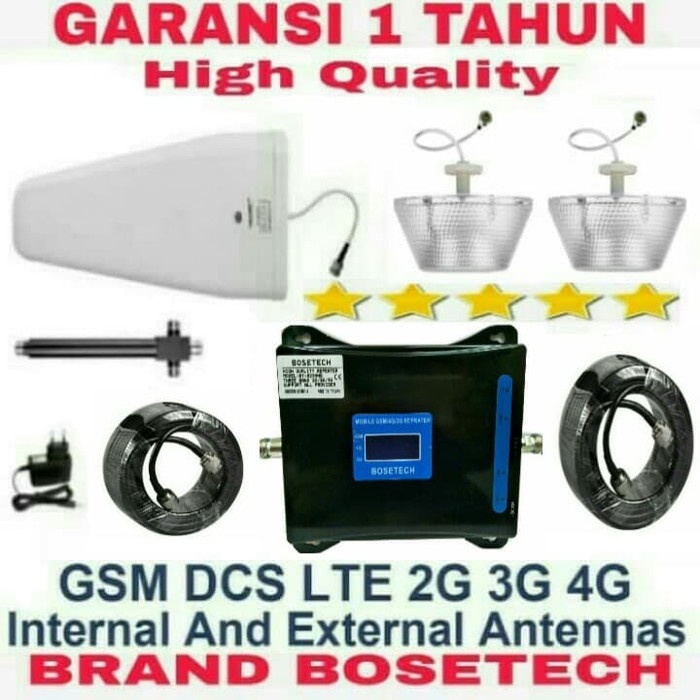 Jual Penambah Sinyal Hp Tri Band 2G/3G/4G Paket 2Way Reepeeatter Signal Hp | Shopee Indonesia