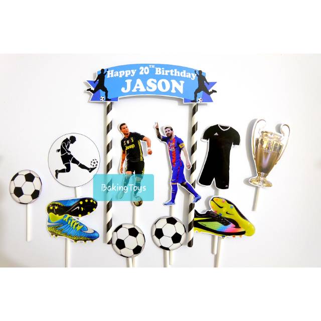 Jual Topper Cake Birthday Bola Custom | Shopee Indonesia
