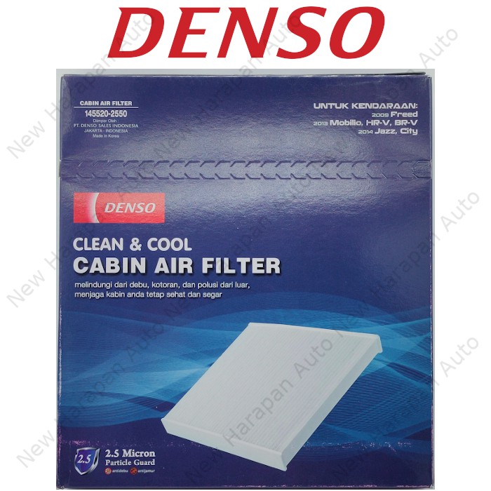 Jual Cabin Air Filter AC DENSO 2550 Freed/City/Jazz RS/Mobilio/Brio/HRV ...