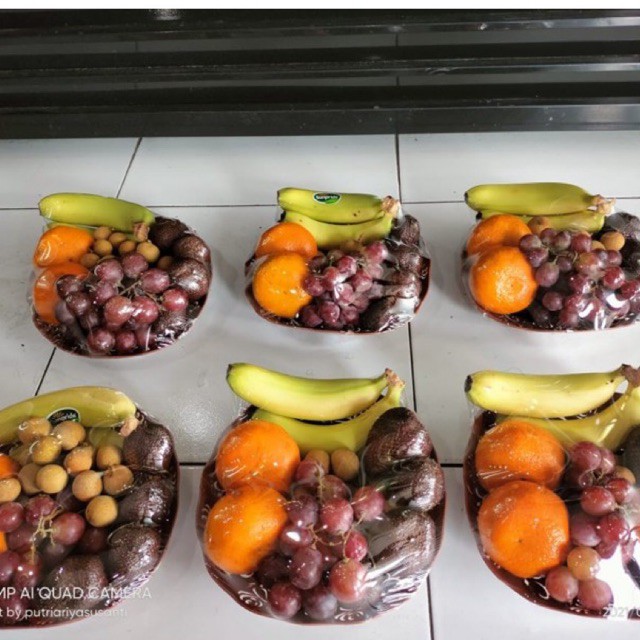 Jual paket hampers parcel buah parsel murah dengan keranjang piring ...