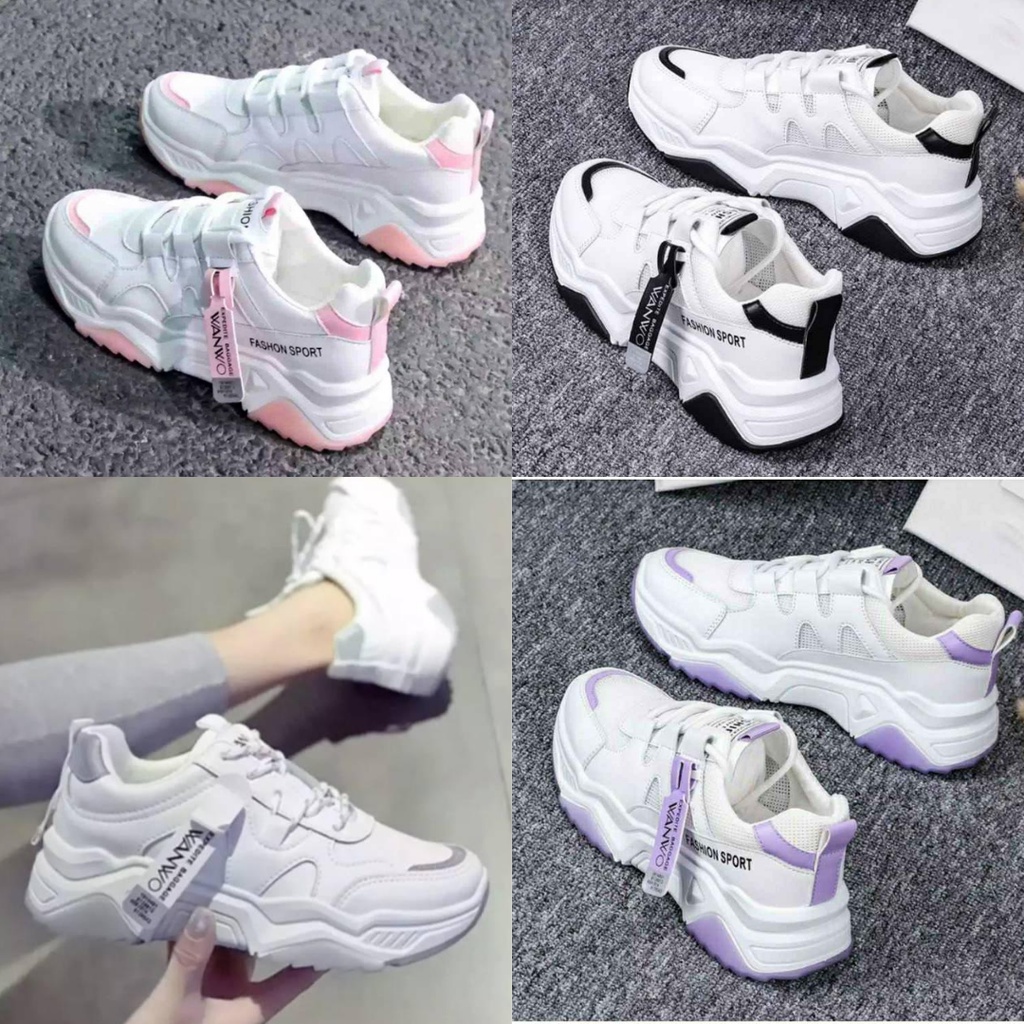 Jual Sepatu Wanita Sepatu Wanwo Sepatu Sneakers Sepatu Kasual Sepatu ...