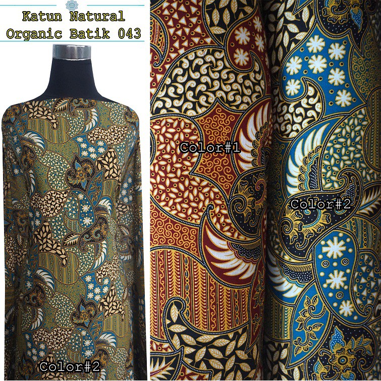 Jual Kain Batik Katun Organik 043 / Kain Batik 100% Cotton (Per 0,5 ...