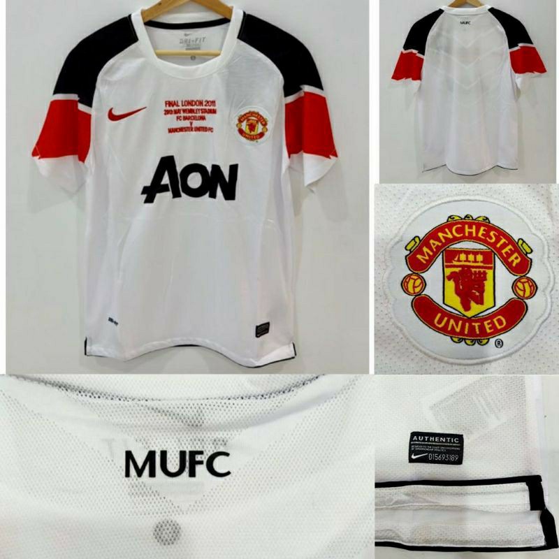 Jual JERSEY MU AWAY RETRO FINAL LONDON 2010/2011 | Shopee Indonesia