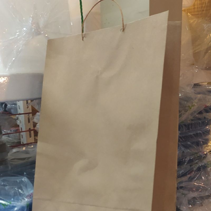 Jual paper bag polio coklat tali kertas isi 12 pcs terlaris dan ...