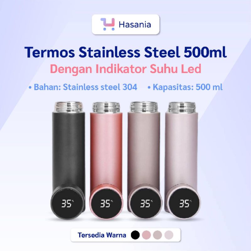 Jual Hasania Home - Termos Stainless Steel LED 500 ml | Shopee Indonesia