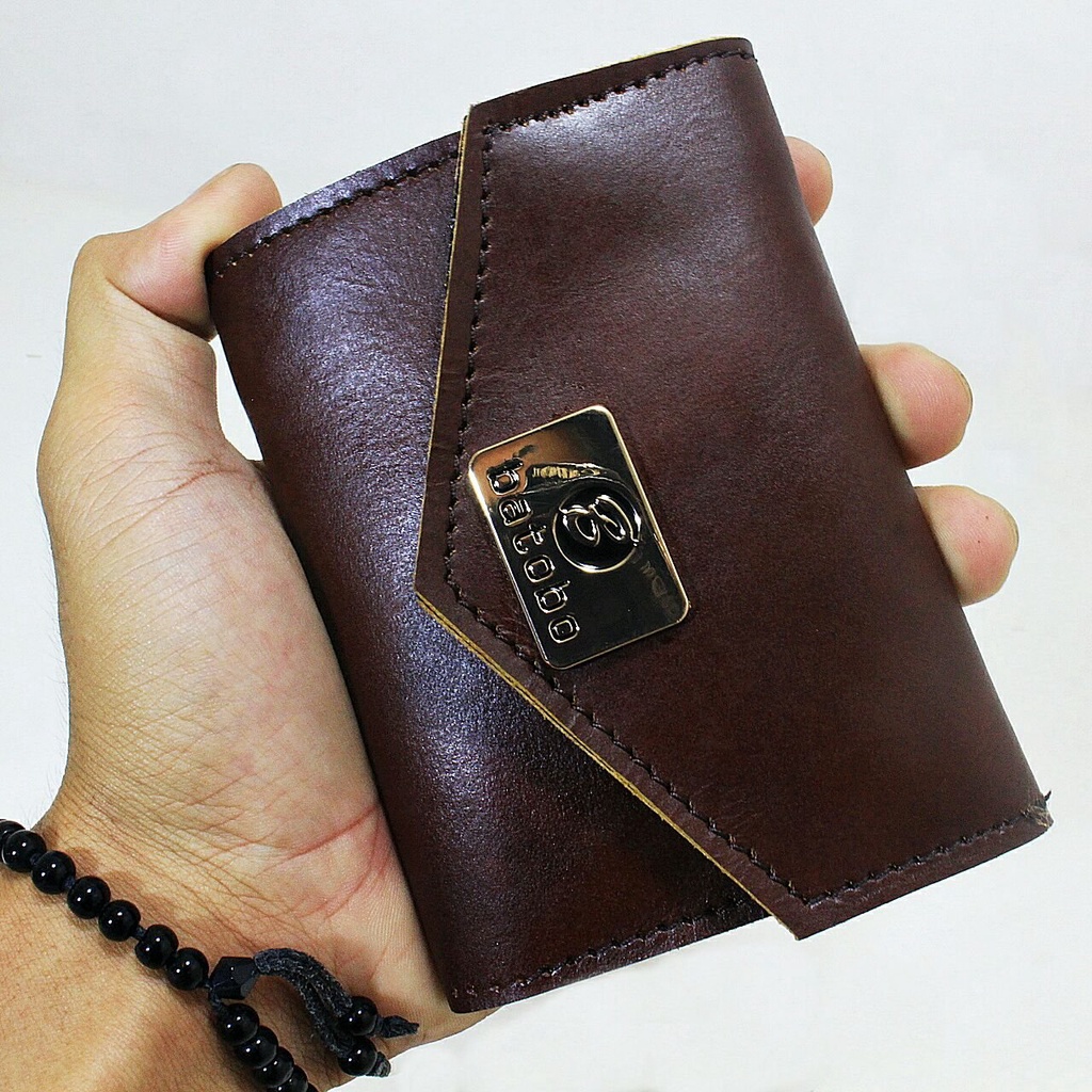 Jual BATOBO Dompet Lipat Elegan B001619 Dompet Kartu Kulit Sapi Free ...