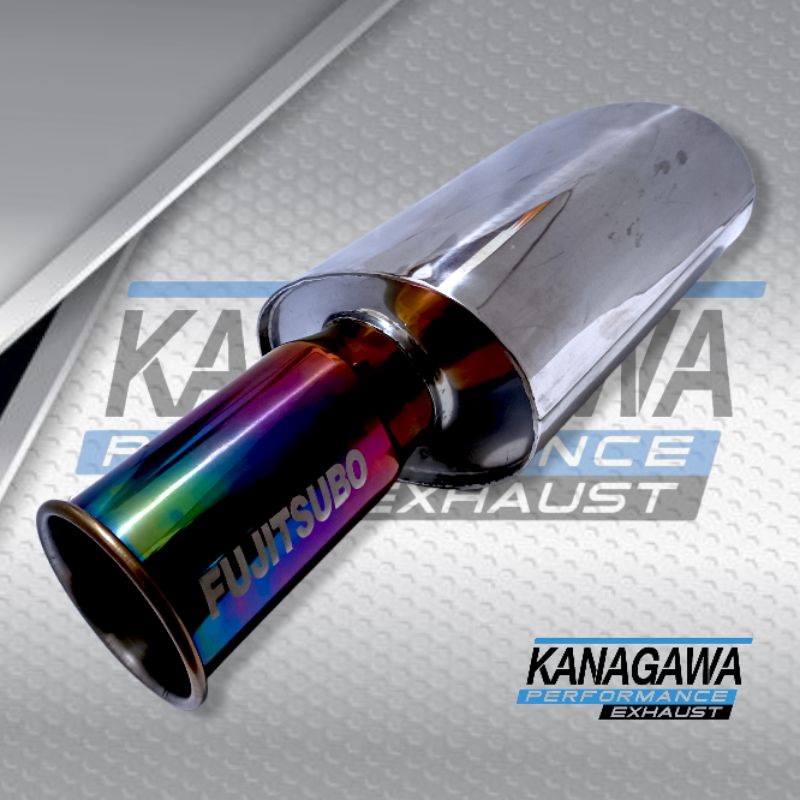 Jual Knalpot Mobil FUJITSUBO Racing Muffler Big Size Linting Rainbow ...