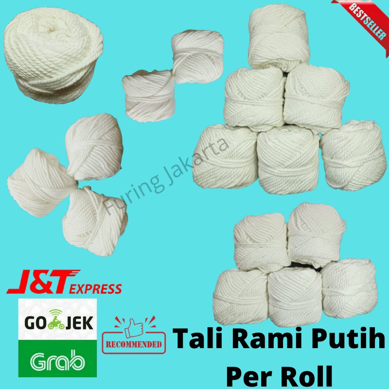 Jual Tali Rami Putih Per Roll Original | Shopee Indonesia