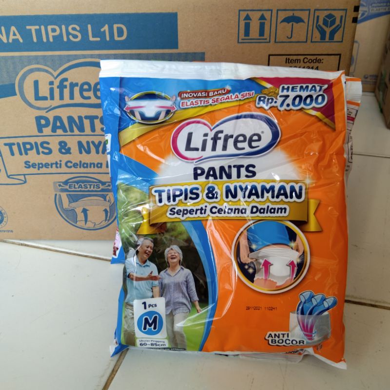 Jual Lifree Pants Ukuran M / L / XL Popok Celana Dewasa / Orang Tua MURAH 1 pcs Kemasan Sachet ...