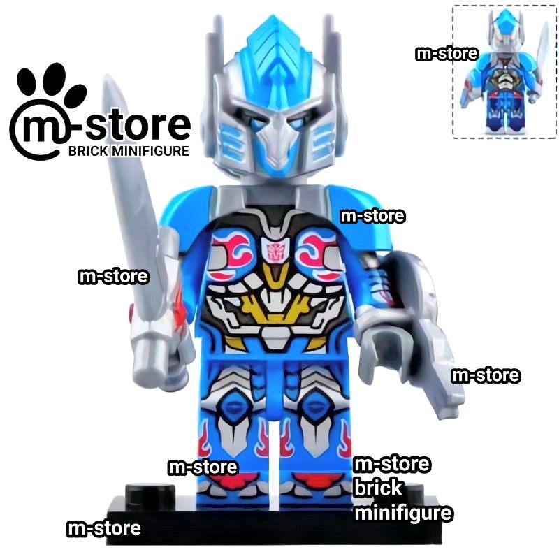 Jual brick transformers autobots optimus prime mini toy figure | Shopee ...