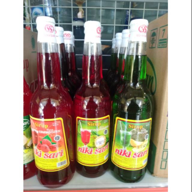 Jual Sirup Nikisari Niki Sari Melon Cocopandan Framboze 625ml | Shopee ...