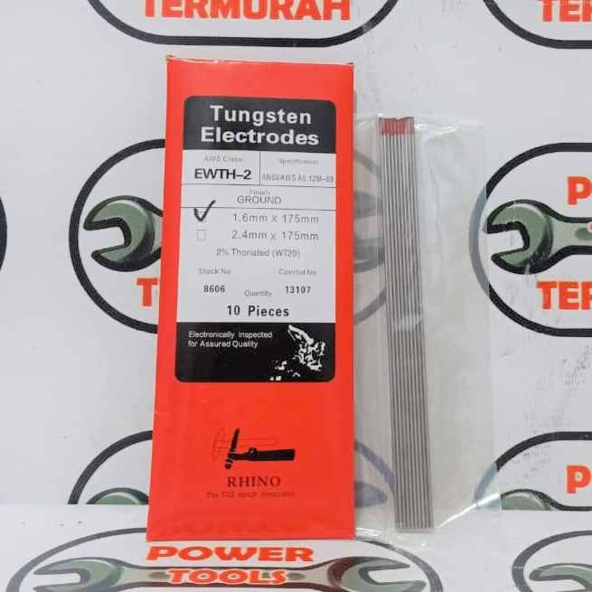 Jual Jarum Tungsten 1,6x175 Tungsten Electrode Las Argon 1,6 mm x 175 ...