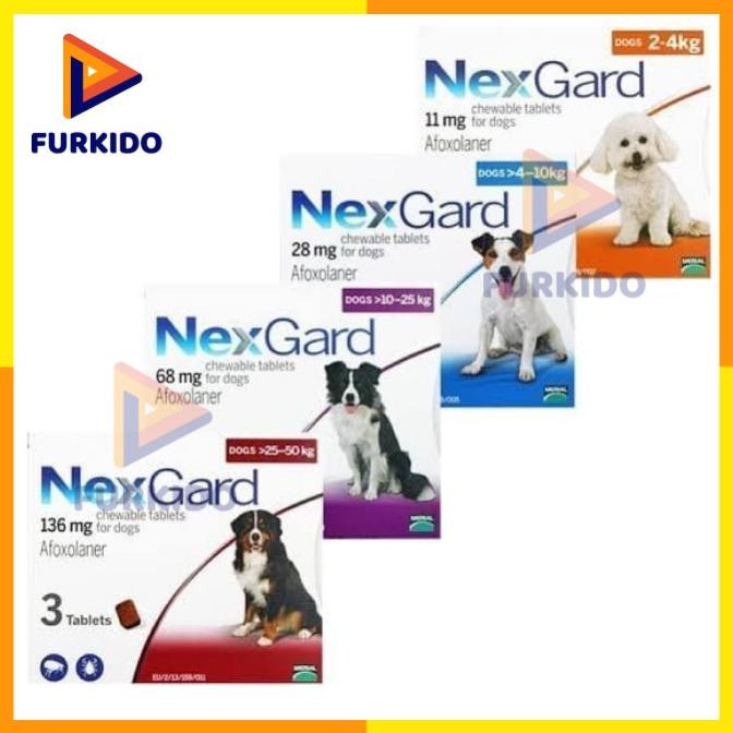 Jual Nexgard Obat Kutu Anjing / Demodex M (4-10 Kg) | Shopee Indonesia