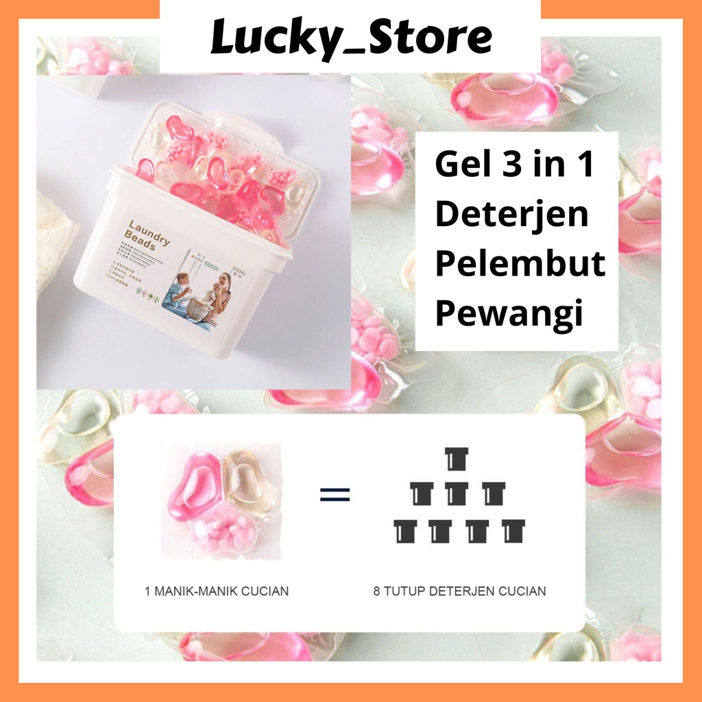 Jual Gel Laundry 3 in 1 Sabun Deterjen Pelembut Pewangi Pakaian | Shopee Indonesia