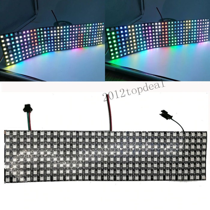 Jual Ws2812b 8x32 Matrix Dc 5v 256 Bit Leds Flexible Panel Led Rgb