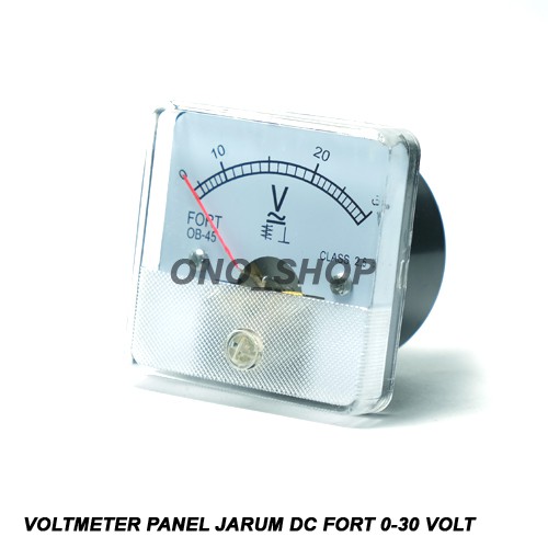 Jual Voltmeter Panel Jarum DC FORT 0-30 Volt | Shopee Indonesia