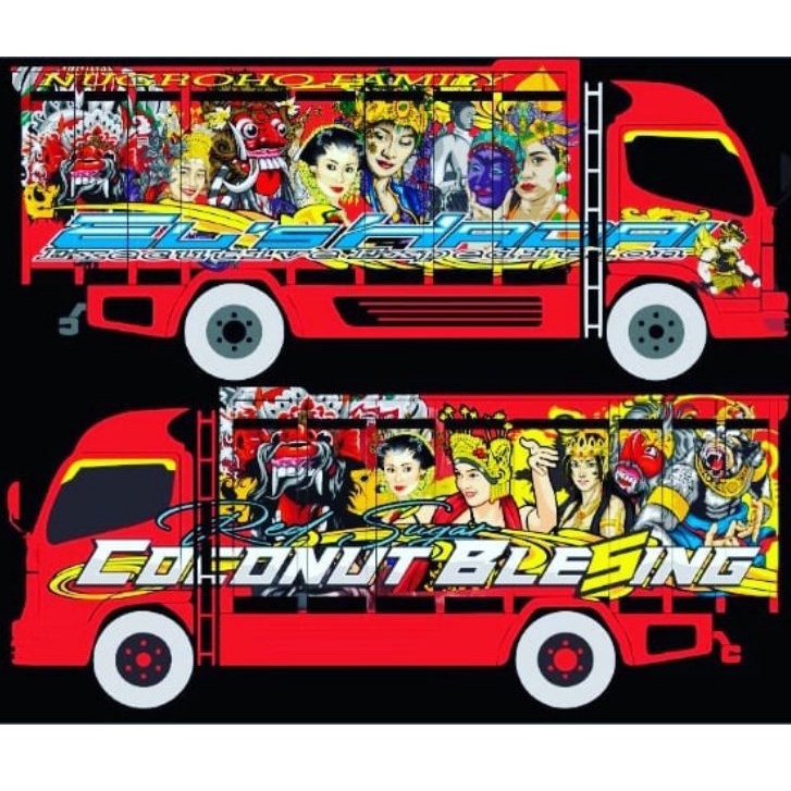 Jual STICKER STIKER BAK TRUCK TRUK CANTER HINO DUTRO | Shopee Indonesia