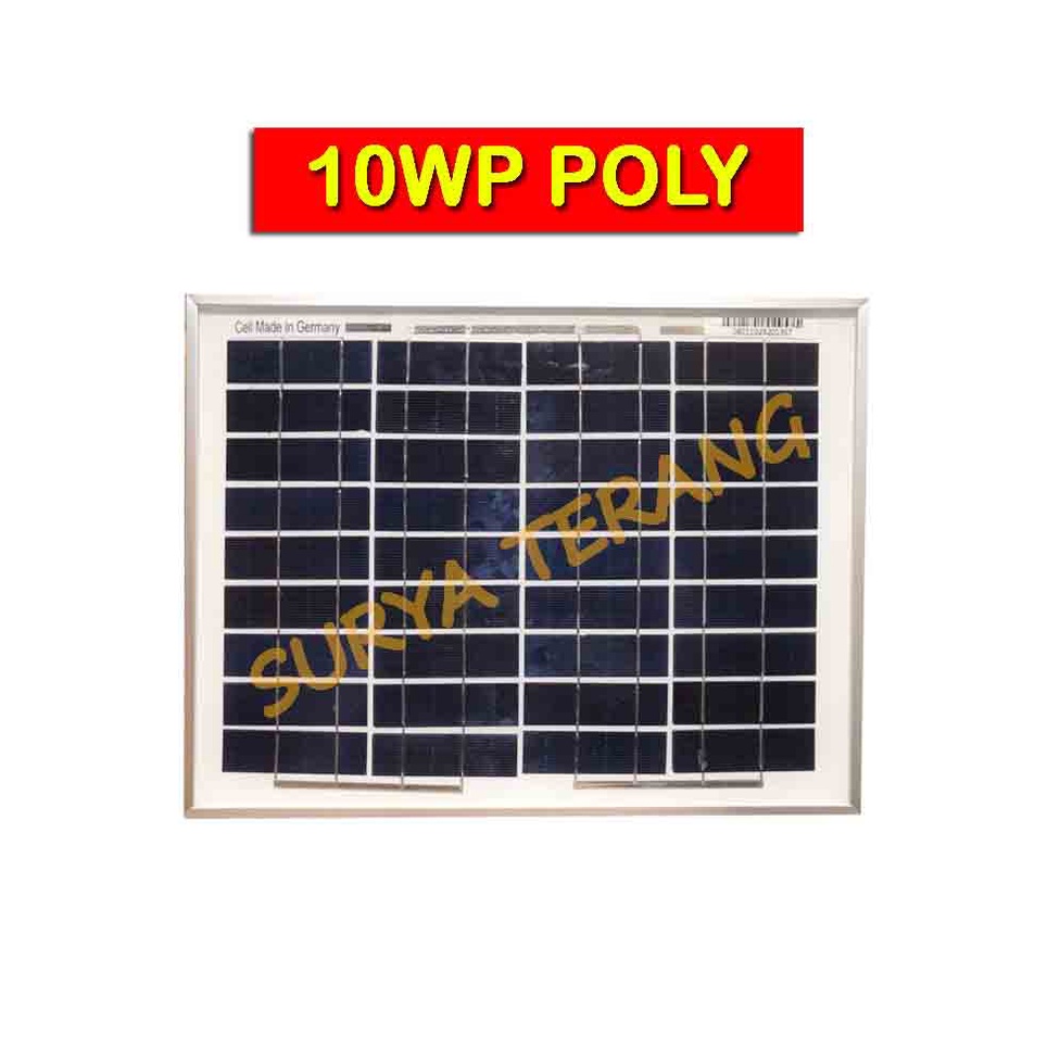 Jual Solar Panel 10wp Poly Panel Surya 10wp Polycrsytalline | Shopee ...