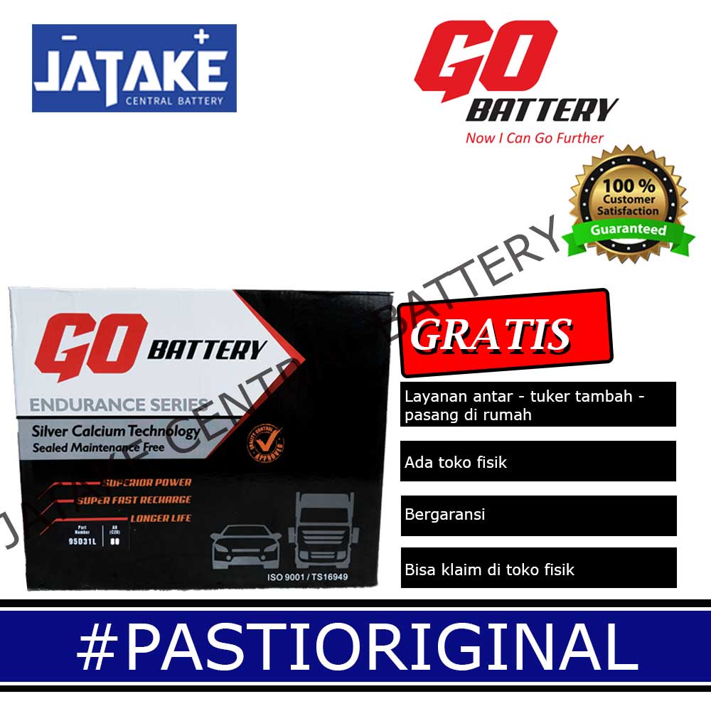 Jual Aki Kering 95D31L GO BATTERY | Shopee Indonesia