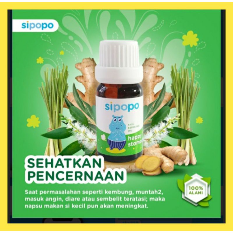 Jual [ORIGINAL] SIPOPO AROMATERAPI HAPPY STOMACH PENCERNAAN ANAK ...