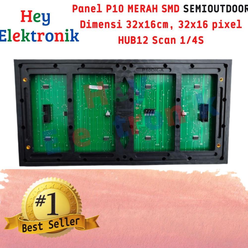 Jual Panel Module Modul Led P10 Running Text Smd Merah Indoor Semi ...