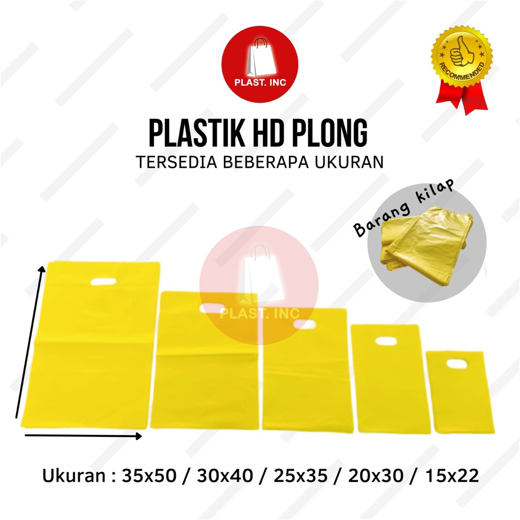 Jual (25x35) 50 LEMBAR PLASTIK HD PLONG/ PLASTIK HD POND OVAL/ SHOPPING ...