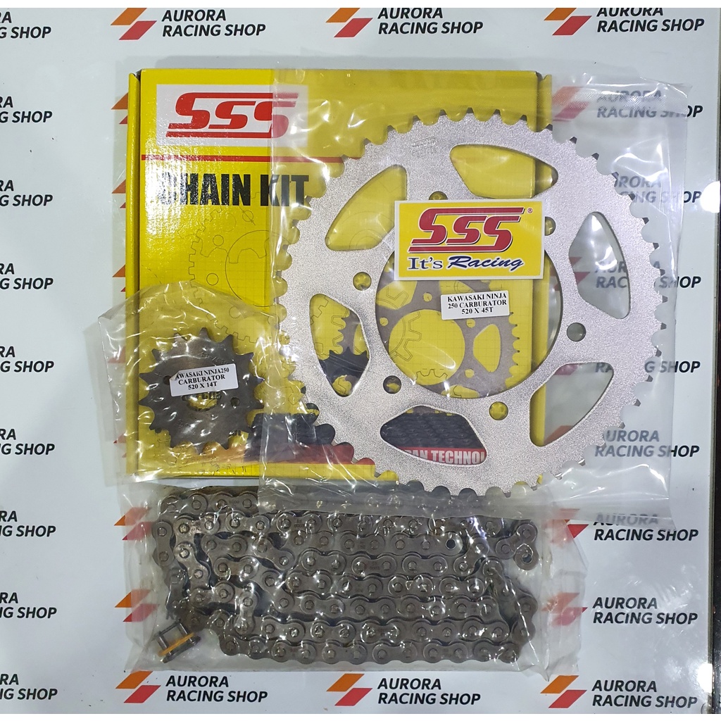 Jual GEAR SET SSS NINJA 250 CARBURATOR - SSS CHAIN KIT | Shopee Indonesia