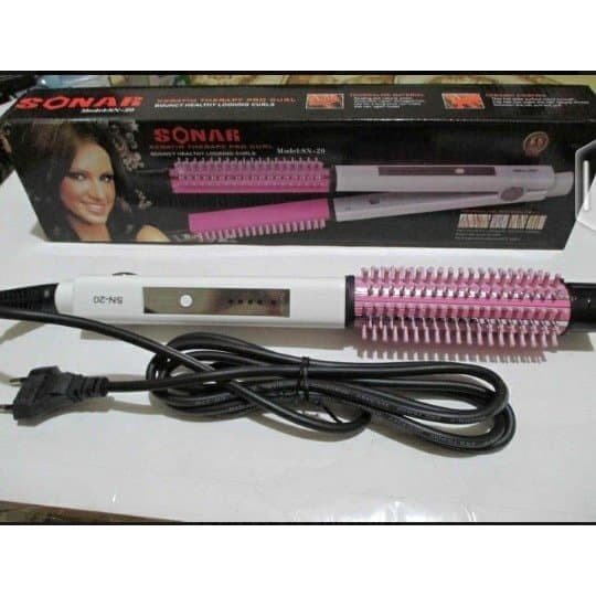 Jual Catok Rambut Lurus Dan Keriting Sonar 2 In 1 SN-20 Catokan Curly Sonar | Shopee Indonesia