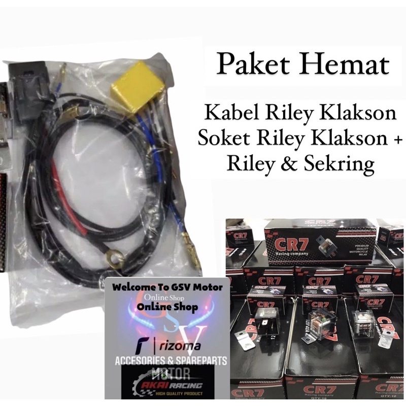 Jual Kabel Riley Klakson Soket Riley Klakson + Riley & Sekring Paket ...