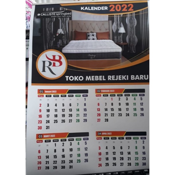 Jual Kalender dinding klem besi | Shopee Indonesia