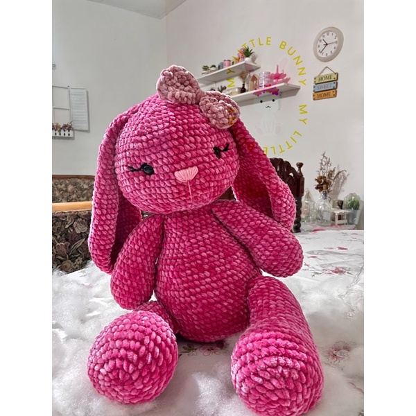 Jual Amigurumi bunny jumbo - crochet boneka rajut handmade | Shopee ...