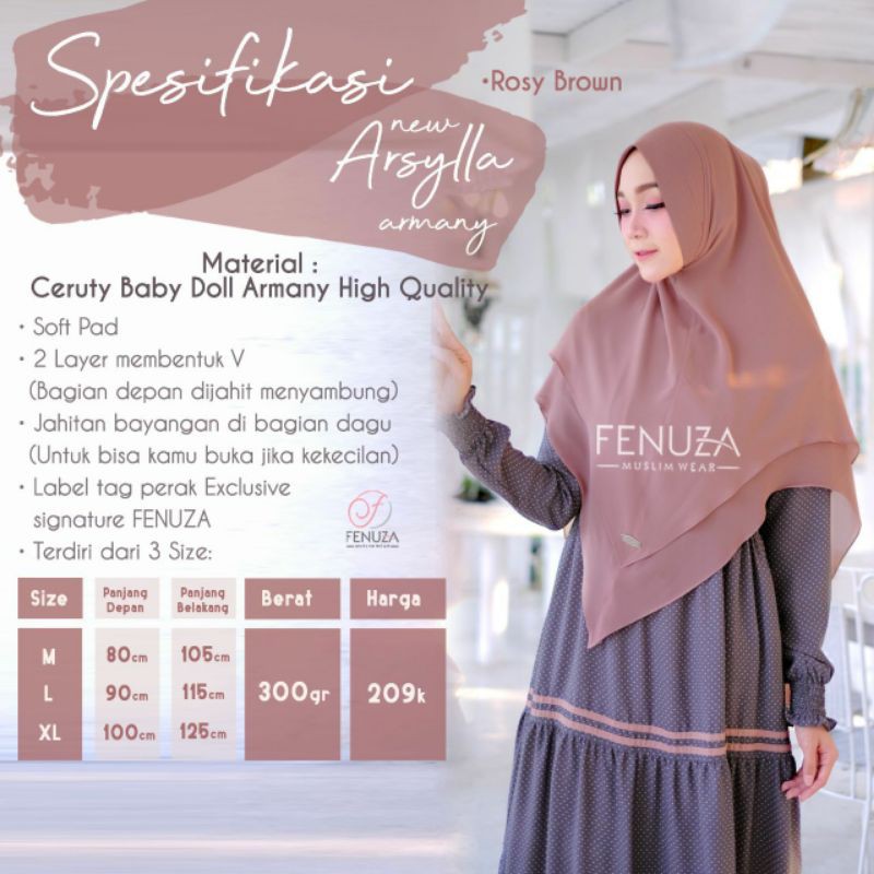 Jual arsyla rosybrown | Shopee Indonesia