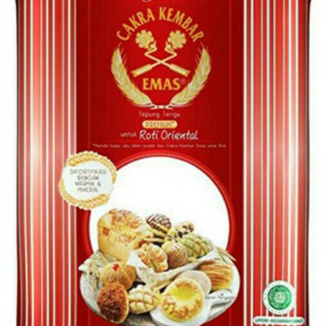 Jual Cakra Kembar Emas Roti Oriental 5 kg 1 dus isi 6 pcs khusus gojek ...