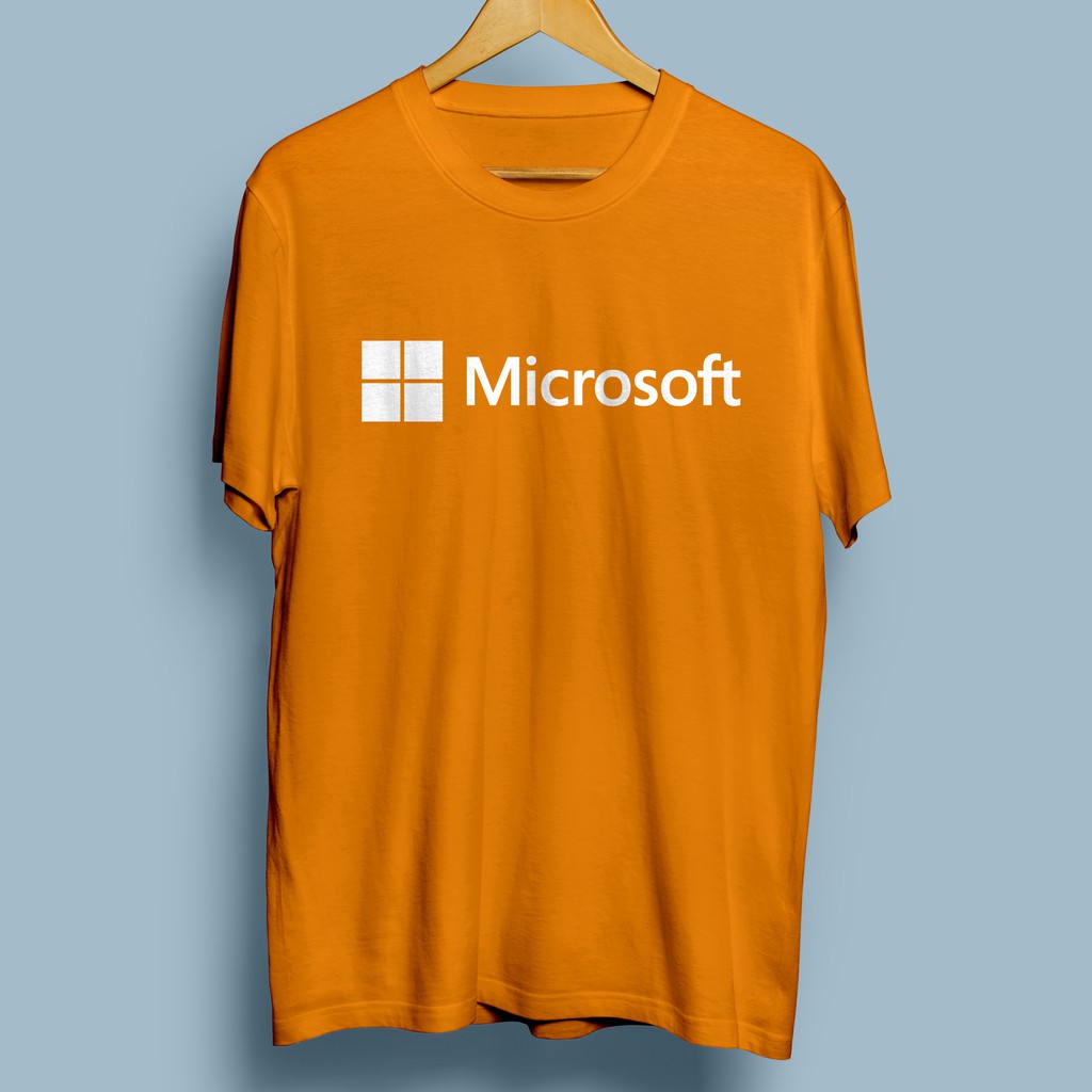 Jual Kaos T-shirt Window Microsoft Logo Baju Katun Premium Pakaian ...