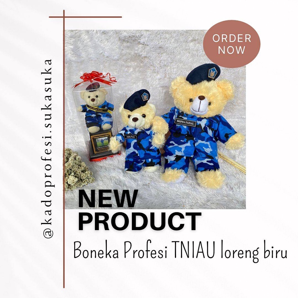 Jual Boneka TNI AU 25cm / Piala Boneka /Pelantikan Pacar Abdi Negara ...