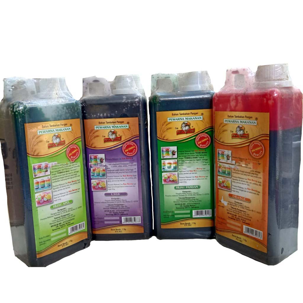 Jual Pewarna Makanan Raja Burung kemasan 1L (nett 750ml) | Shopee Indonesia