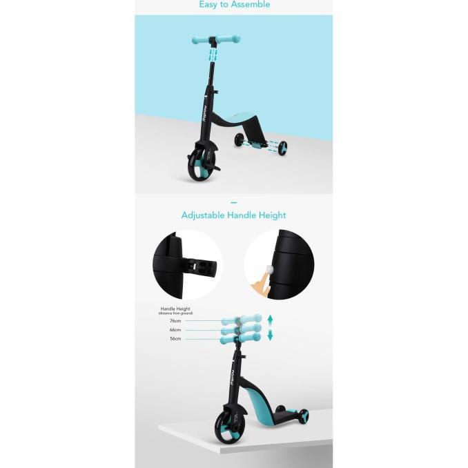 Jual Sepeda Anak Balita 3 in 1 Balance Bike Scooter Tricycle Nadle ...
