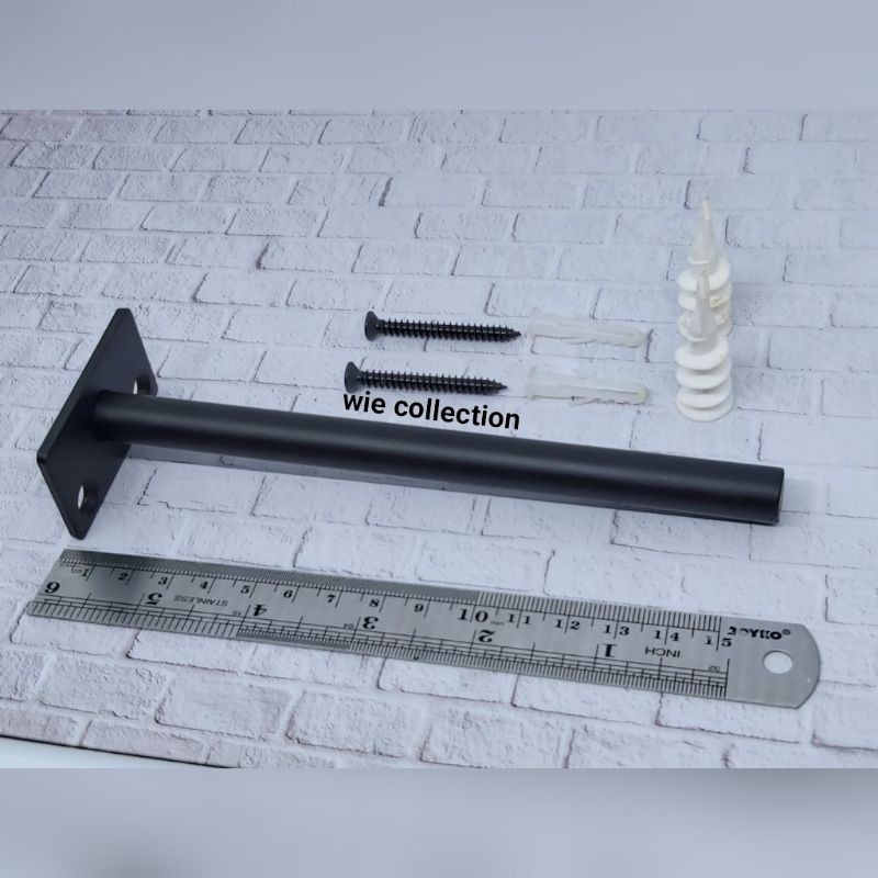 Jual AMBALAN BESI T / PENYANGGA RAK DINDING GANTUNG / BRACKET T PENAHAN ...