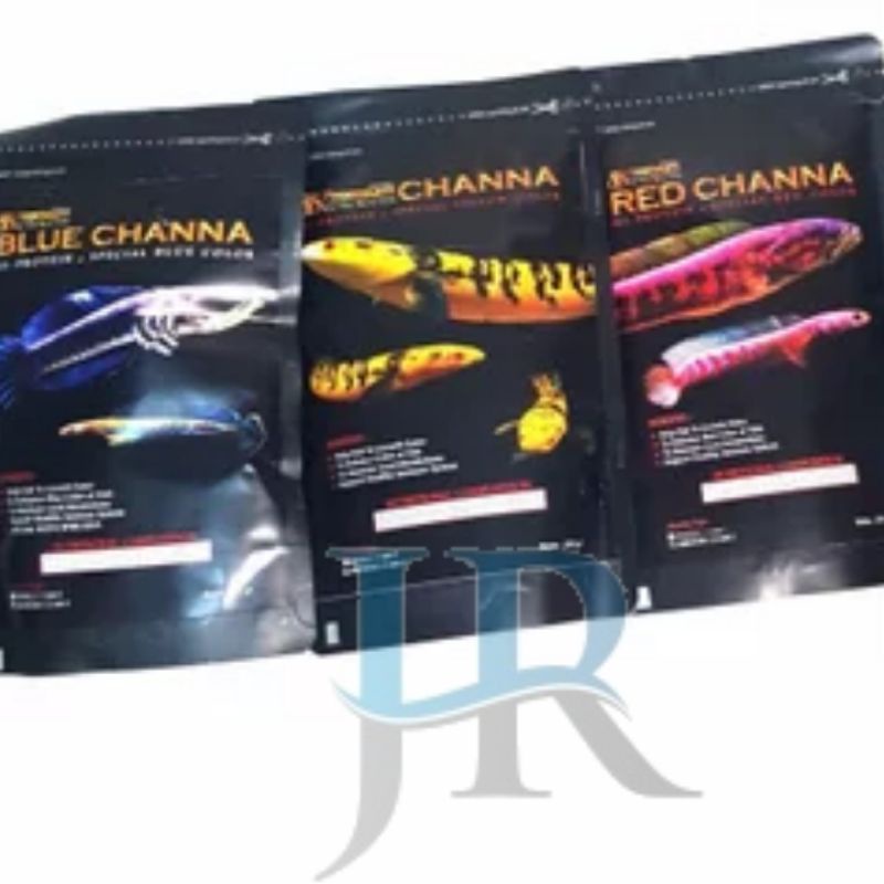 Jual Makanan pakan pelet ikan chana pencerah warna merah biru kuning ...
