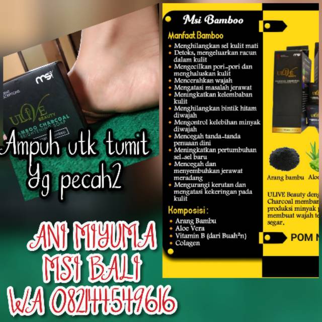 Jual MSI Sabun Bamboo ( Bamboo Charcoal Brightening Soap) | Shopee ...