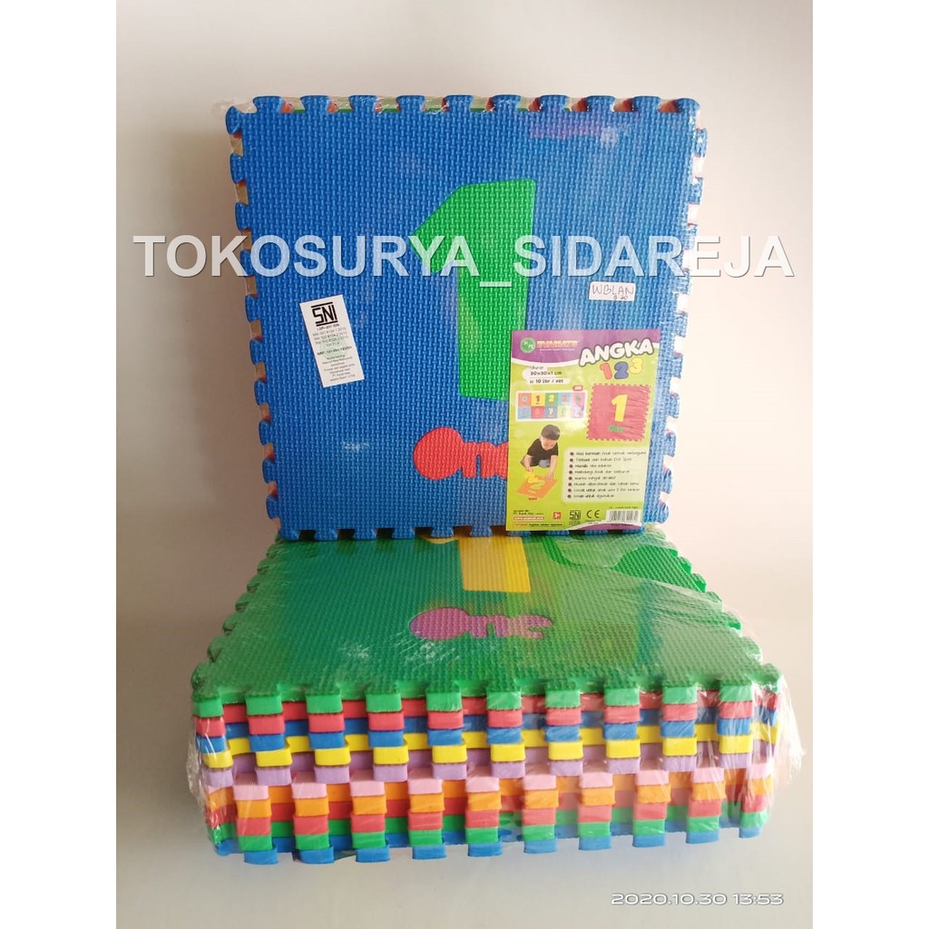 Jual ALAS LANTAI PUZZLE EVAMAT ANGKA BESERTA BAHASA INGGRIS | Shopee ...