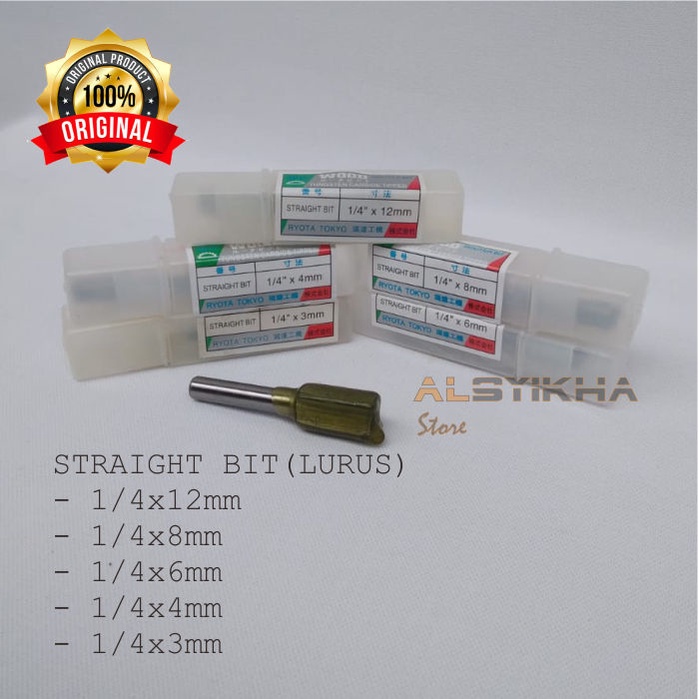 Jual Mata Profil Kayu Lurus Router Straight Bit Router | Shopee Indonesia