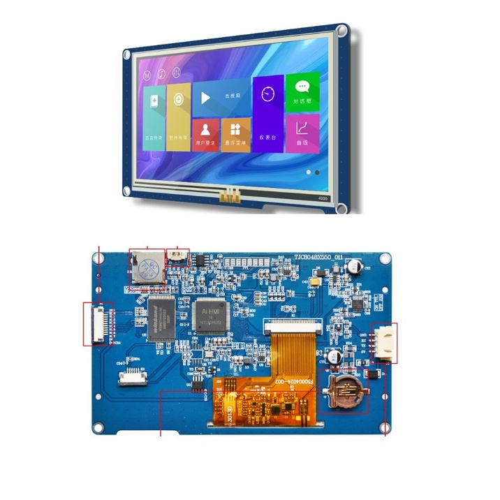 Jual LCD TFT 5" X5 USART HMI Intelligent Touch Display 800*480 LCD 5 Inch TJC8048X550 | Shopee ...